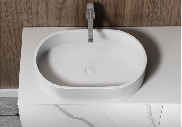 Multifamily- White Marble Style 40" Bathroom Vanity – Maison Bertet